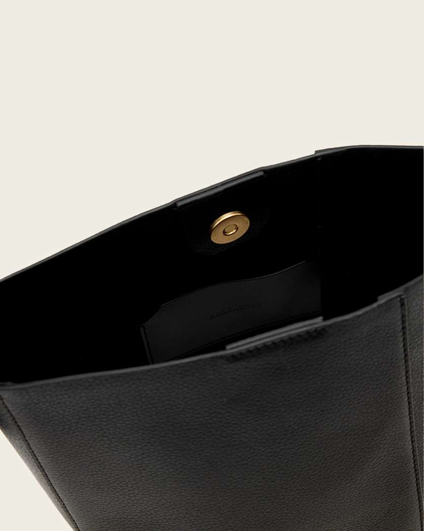 Alba Mini Leather Crossbody Bag Black | ALLSAINTS US